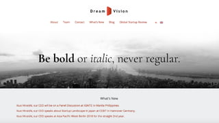 DreamVision Company Profile for CEBIT2018 | PDF