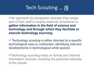 Technology Scouting | PPTX