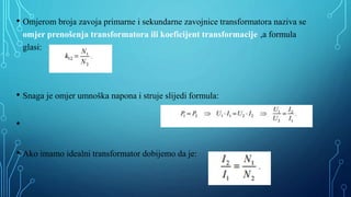 Međuinduktivitet i zračni transformatori | PPTX