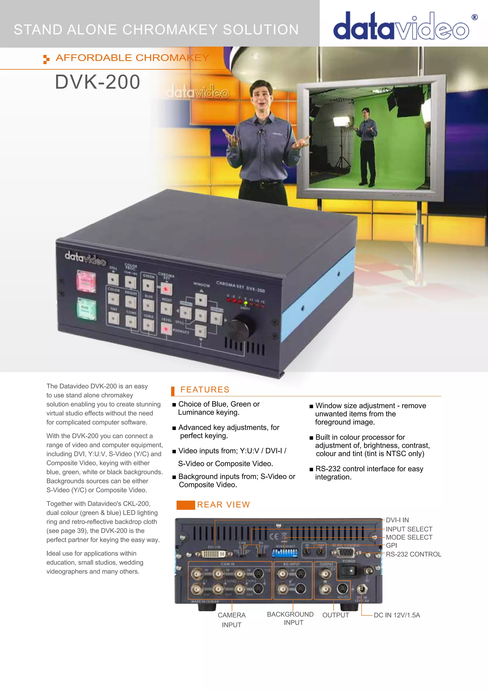 Datavideo DVK-200 | PDF