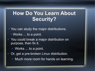 DVL - Damn Vulnerable Linux | ODP