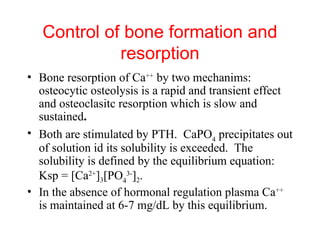 Calcium homeostasis: PTH, calcitonin and vitamin D3 | PPT