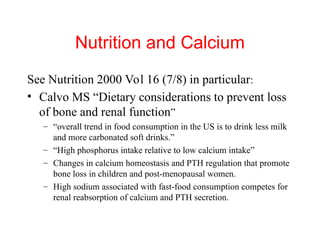 Calcium homeostasis: PTH, calcitonin and vitamin D3 | PPT
