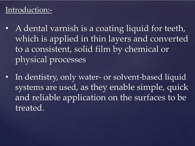 Dental varnish | PPT