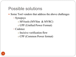 Low Power Design Verification of Complex Chips | PDF