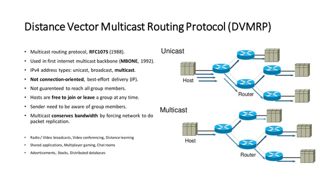 Distance Vector Multicast Routing Protocol (DVMRP) : Presentation | PDF