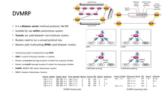Distance Vector Multicast Routing Protocol (DVMRP) : Presentation | PDF
