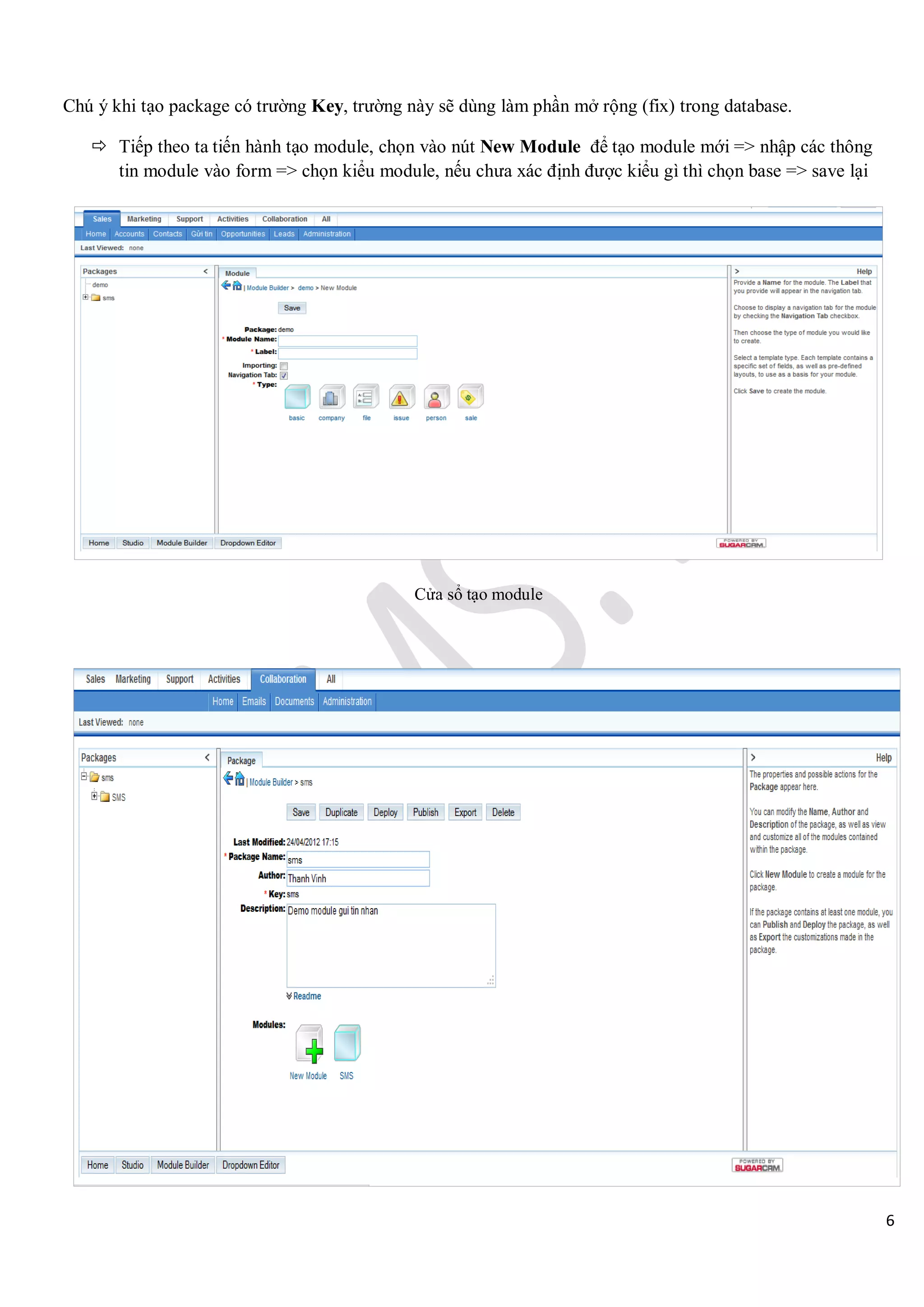 TÀI LIỆU HƯỚNG DẪN VIẾT MODULE CHO SUGARCRM | PDF