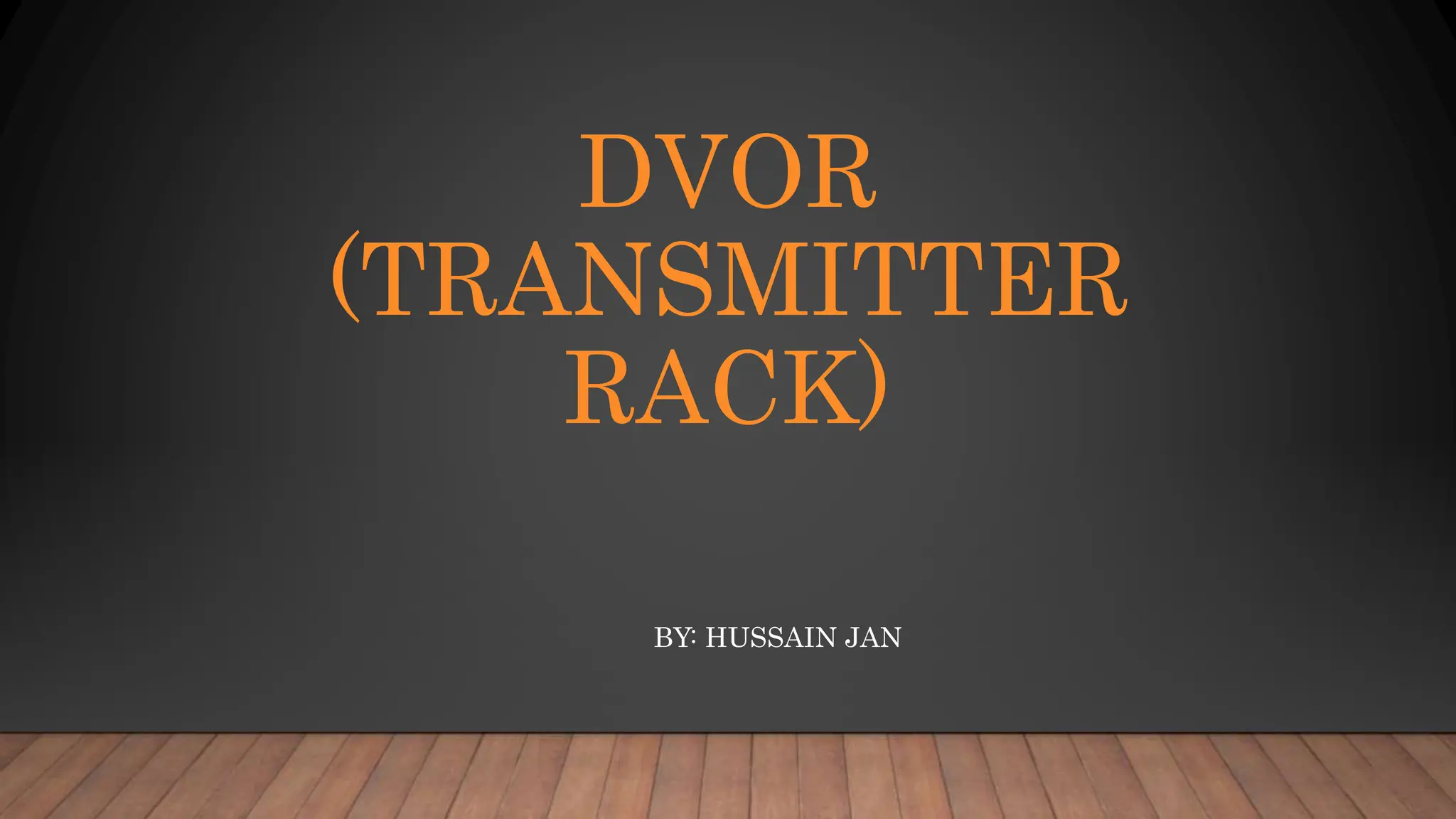 DVOR (Transmitter rack) equipment is an airport device | PPT