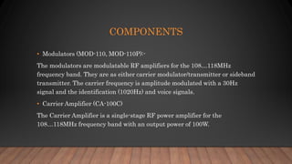 DVOR (Transmitter rack) equipment is an airport device | PPTX