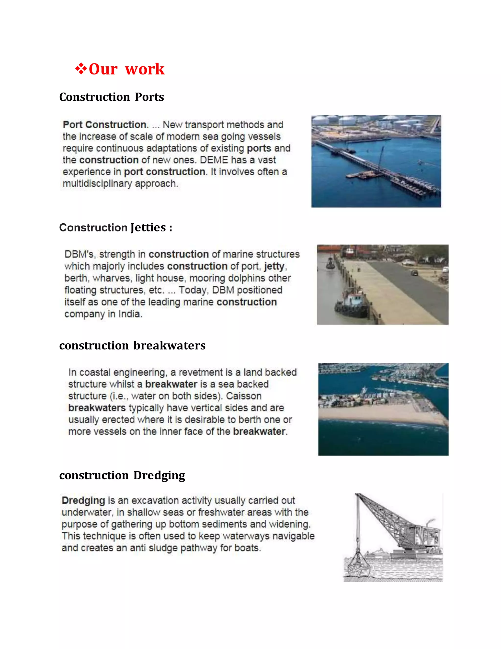 Jetty Construction Companies in Mumbai, India | DOCX