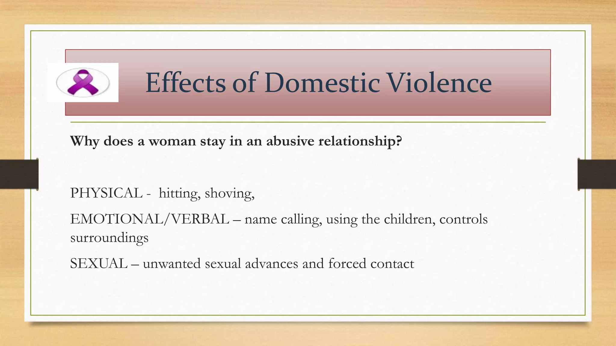 Domestic Violence | PPTX