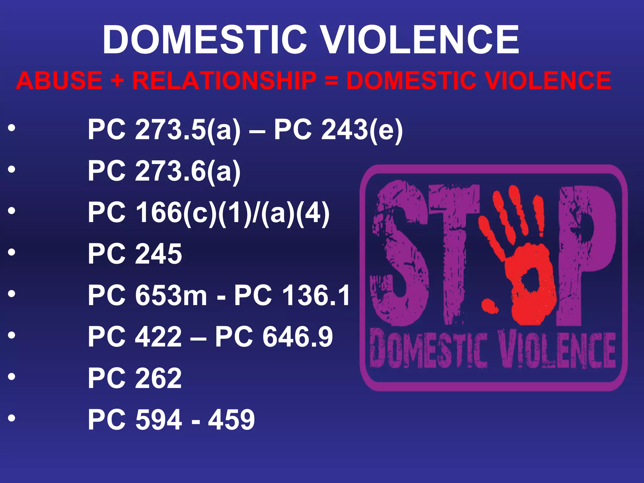 Investigation & Prosecution of Domestic Violence | PPT