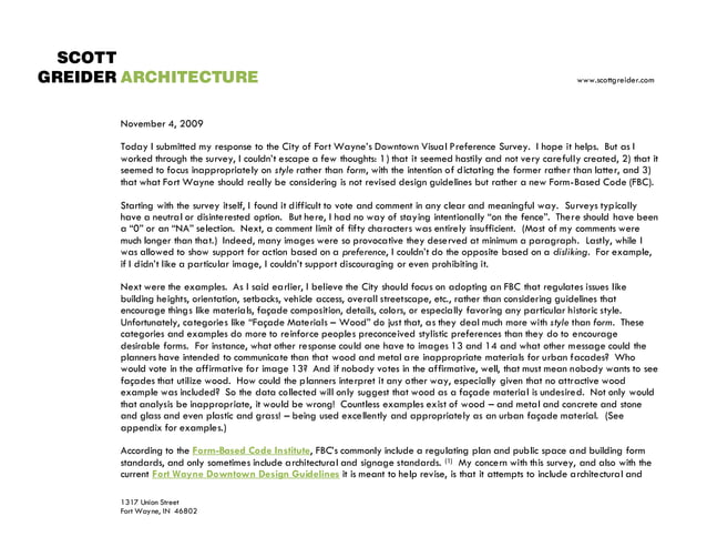 Downtown Visual Preference Survey - SGA Response | PDF