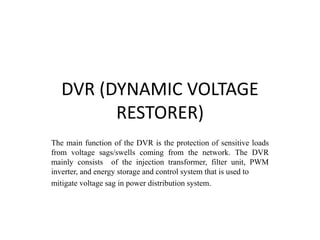 POWER _QUALITY _IMPROVEMENT_BY USING DVR | PPTX