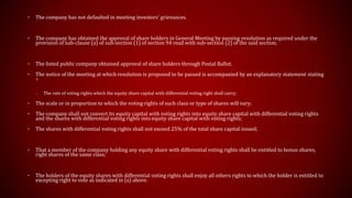 Differential voting rights | PPTX