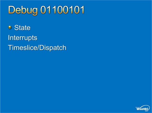 Driver Debugging Basics | PPT