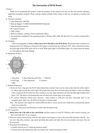 eyespyDvr watch manual v1.01