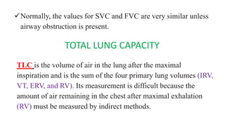 a detailed study on pulmonary function test | PPTX | Lung and ...