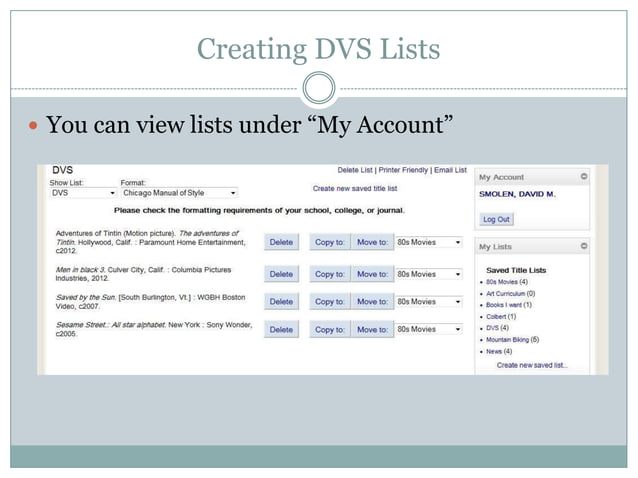 Finding DVDs with Descriptive Video Service capability in the Library ...