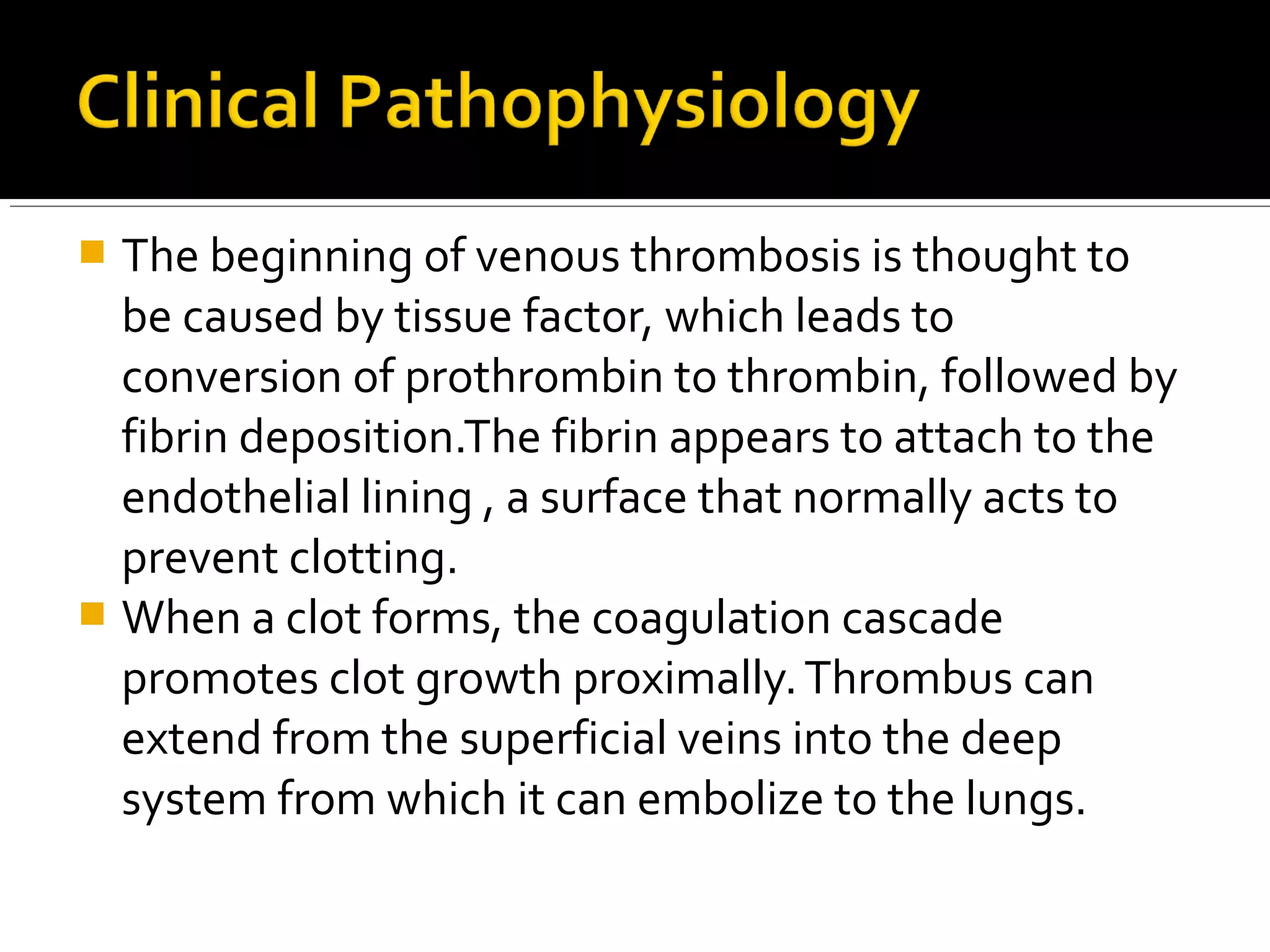 Dvt Deep Venous Thrombosis | PPT