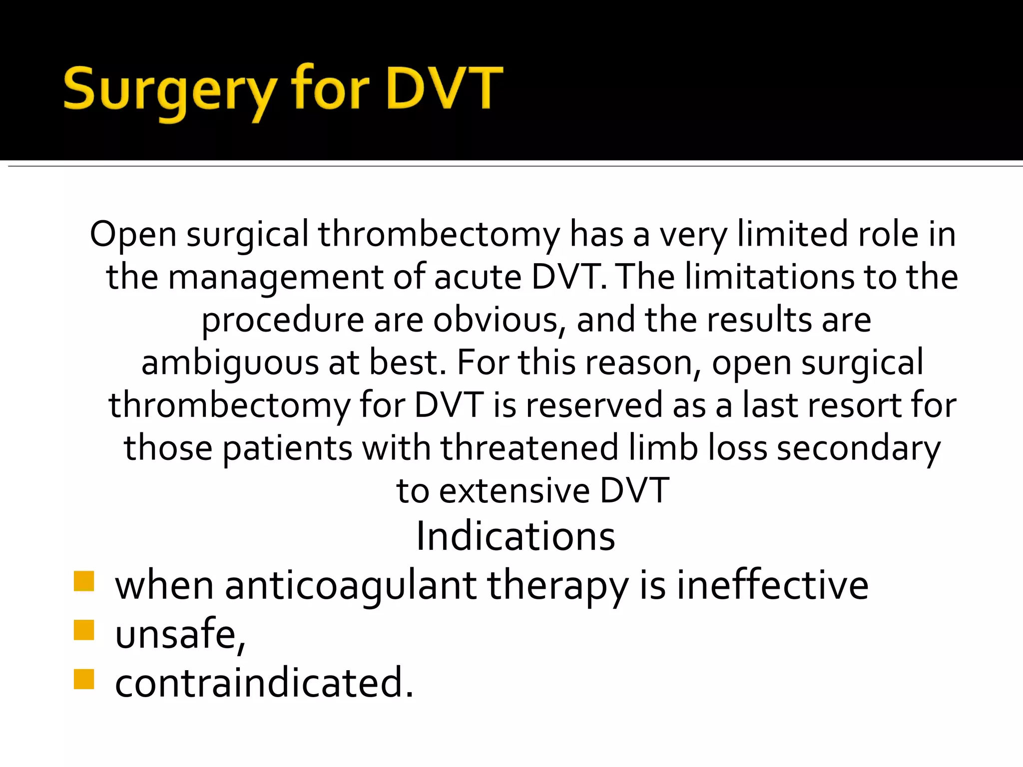 Dvt Deep Venous Thrombosis | PPT