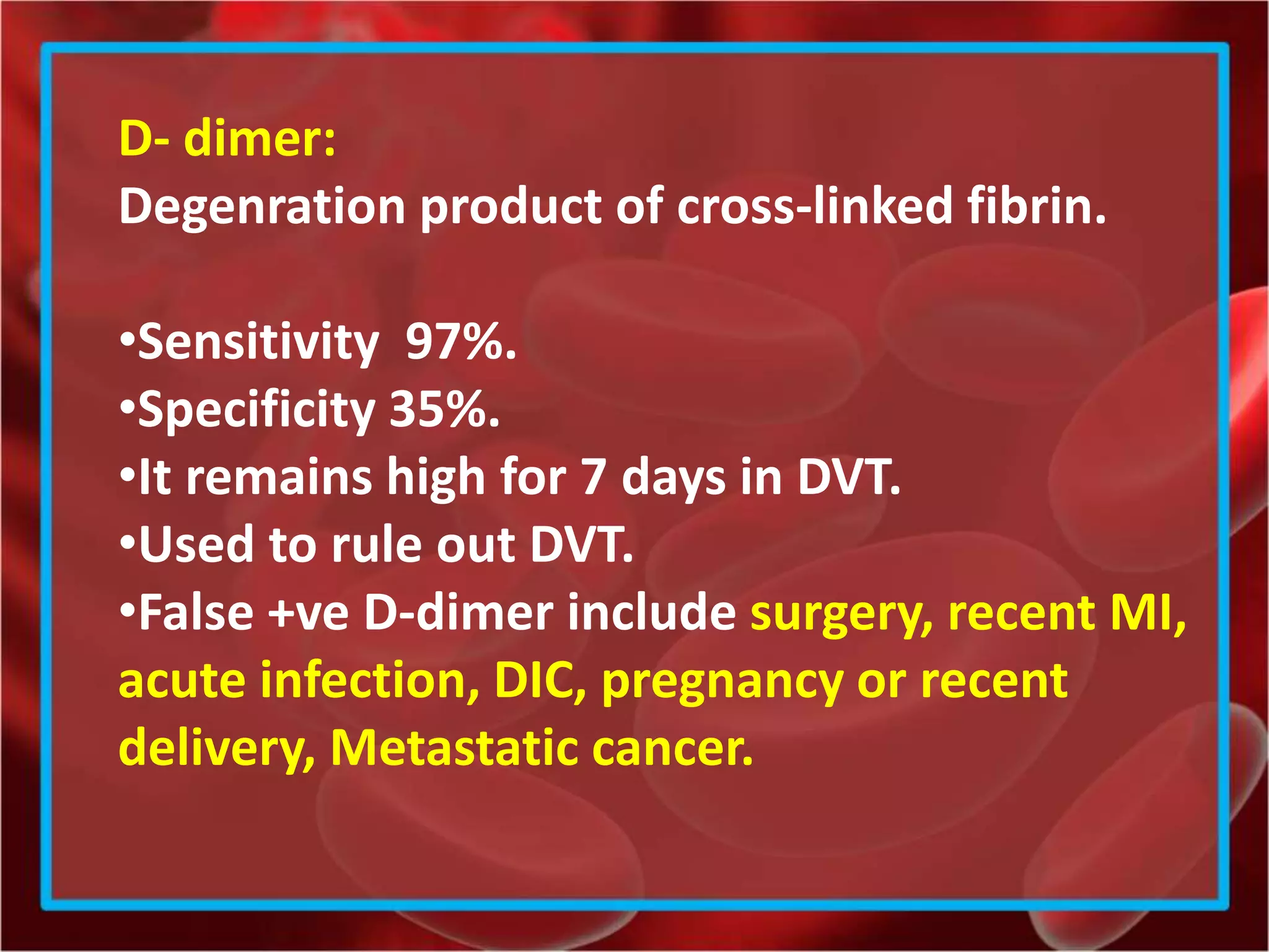 DVT.. Deep vein thrombosis. | PPTX