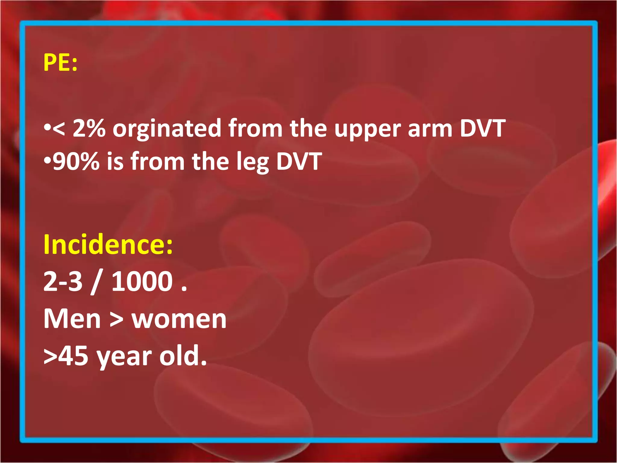DVT.. Deep vein thrombosis. | PPTX