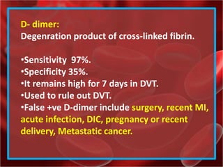 DVT.. Deep vein thrombosis. | PPTX