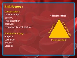DVT.. Deep vein thrombosis. | PPTX