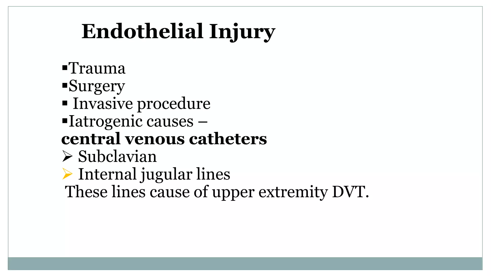 DEEP VEIN THROMBOSIS | PPTX