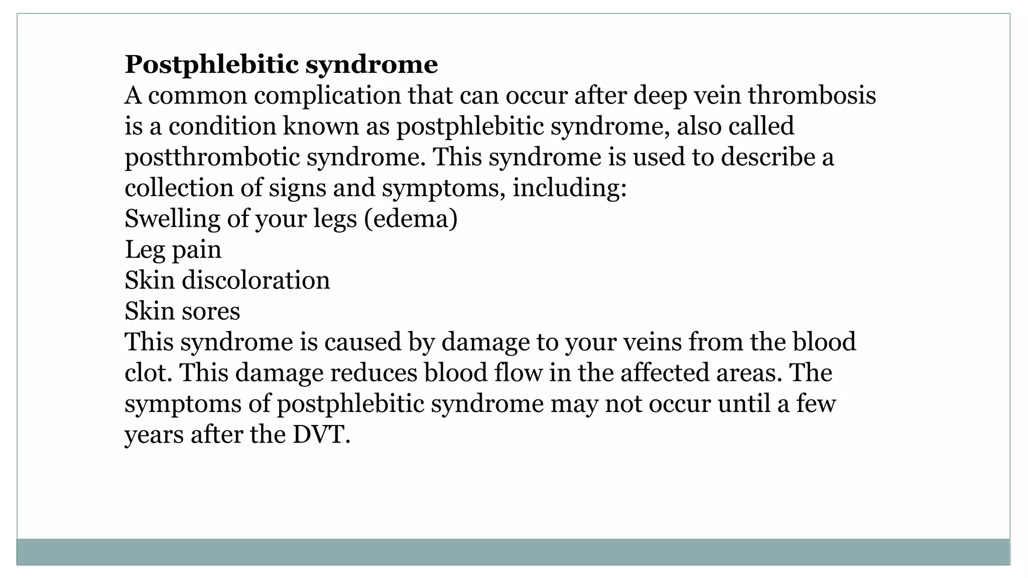 DEEP VEIN THROMBOSIS | PPTX