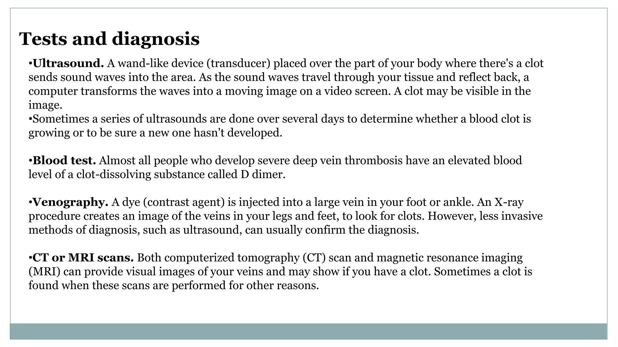 DEEP VEIN THROMBOSIS | PPTX