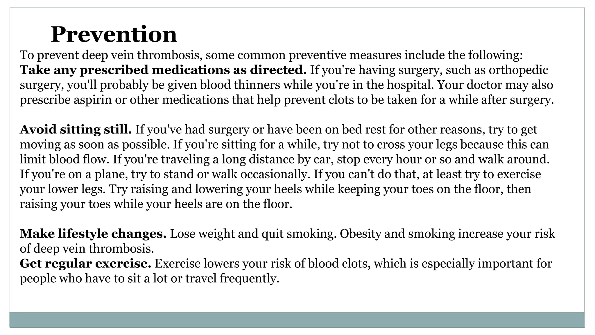 DEEP VEIN THROMBOSIS | PPTX