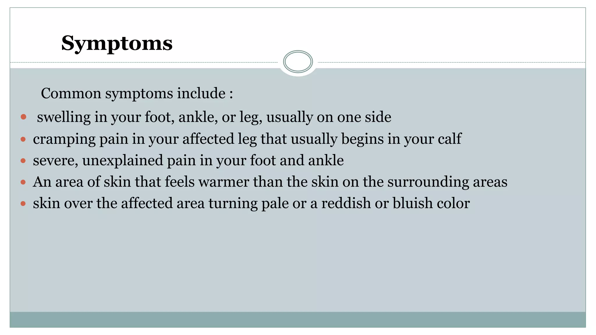 DEEP VEIN THROMBOSIS | PPTX