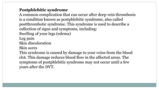 DEEP VEIN THROMBOSIS | PPTX