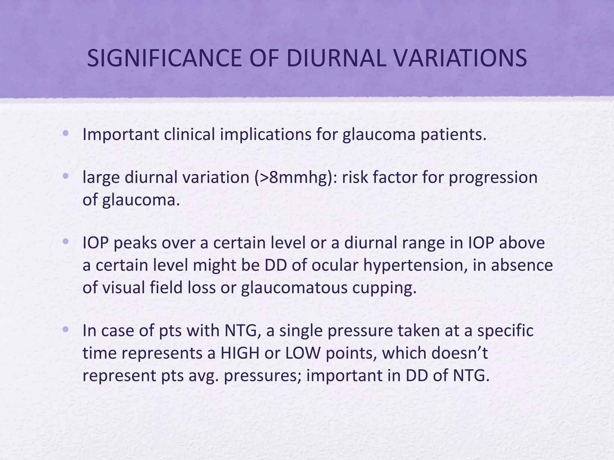 Importance of diurnal variation | PPT