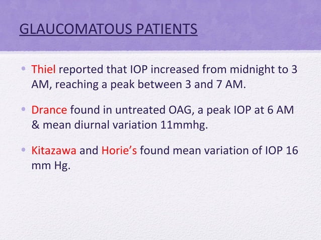 Importance of diurnal variation | PPT | Eye and Vision Conditions ...