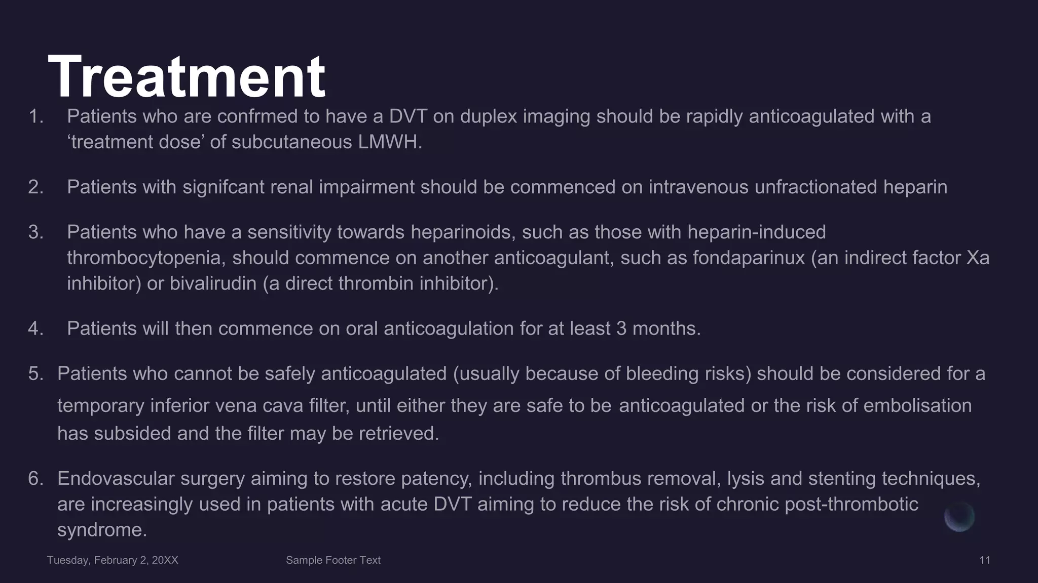DVT( Deep Vein Thrombosis) | PPT