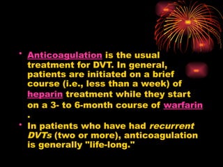 DEEP VENOUS THROMBOSIS ANESTHETIC CONSIDERATIONS | PPTX