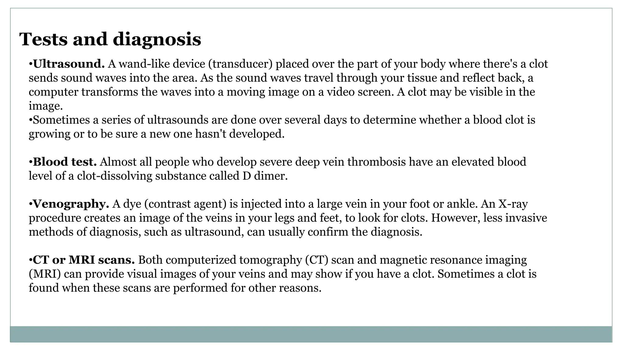 DVT medical approTion abour deep vines thrombosis | PDF