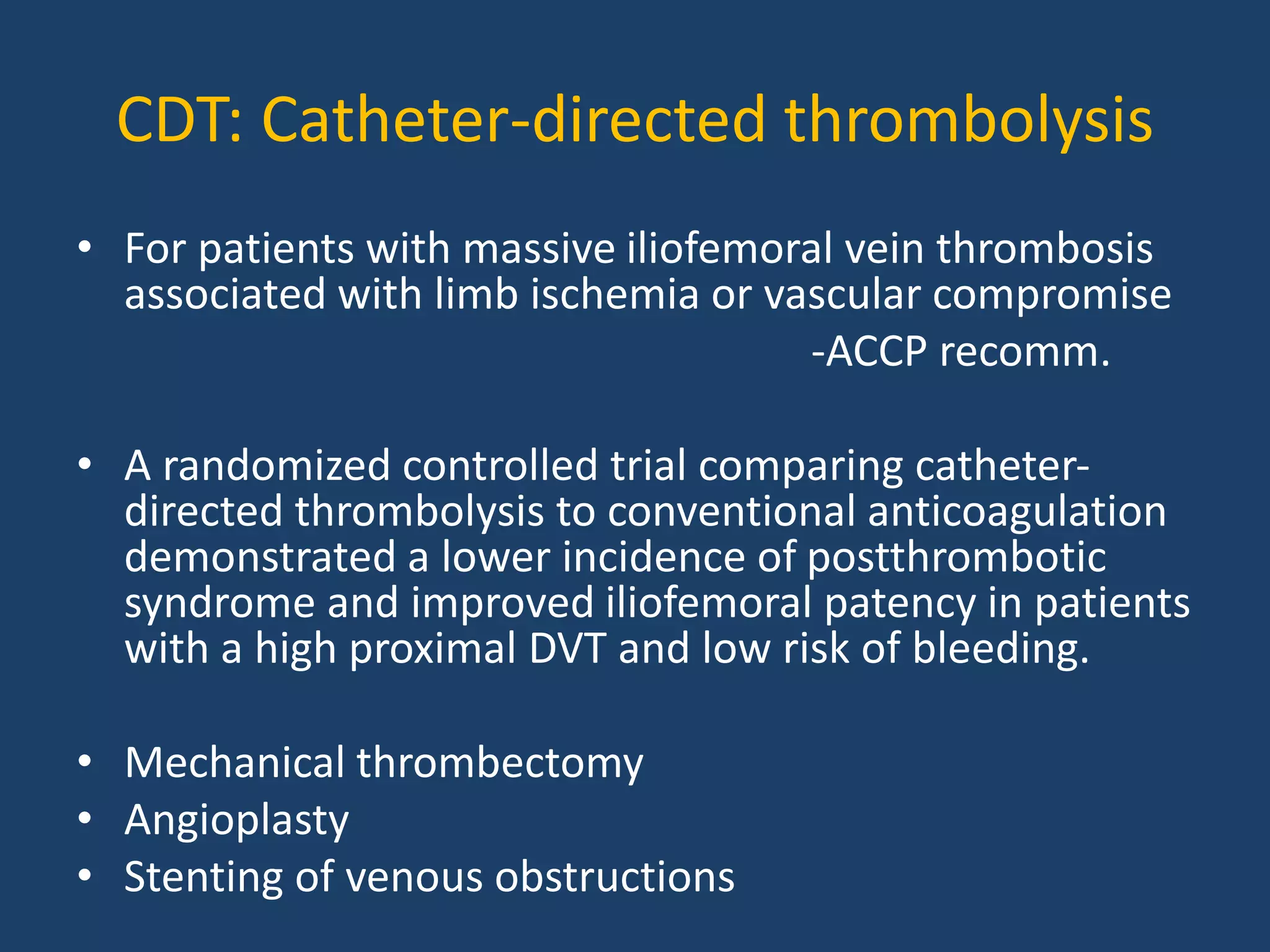 Dvt diagnosis and management | PPTX