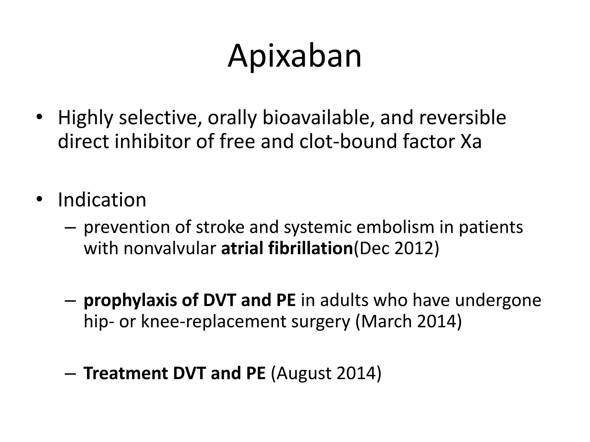 Anticoagulation in Deep Vein Thrombosis (According to American College ...