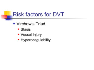 Preventing DVT in Hospitalized Patients | PPT