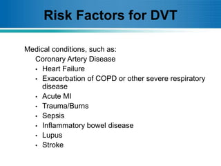 DEEP VEIN THROMBOSIS DVT | PPT