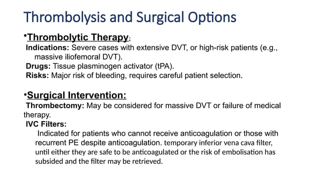 Deep vein Thrombosis - Surgery Presentation.pptx