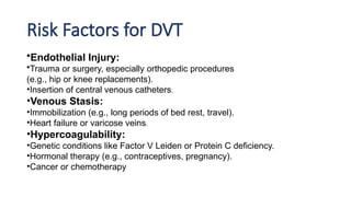 Deep vein Thrombosis - Surgery Presentation.pptx