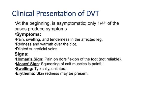 Deep vein Thrombosis - Surgery Presentation.pptx