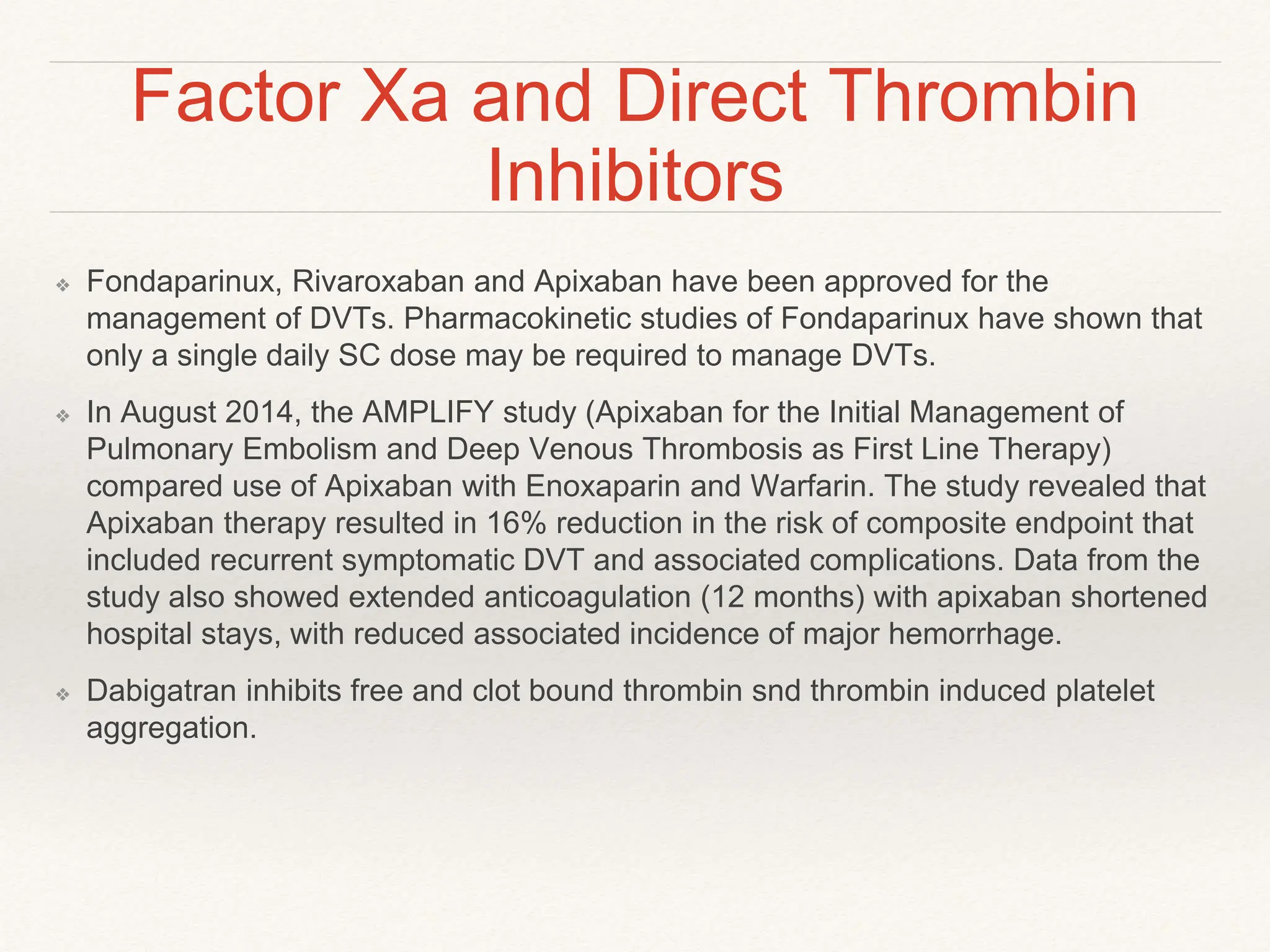 Risk Factors, Prevention, Management of DVT | PPTX