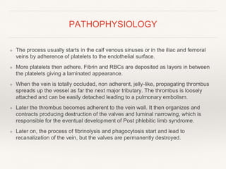 Risk Factors, Prevention, Management of DVT | PPTX
